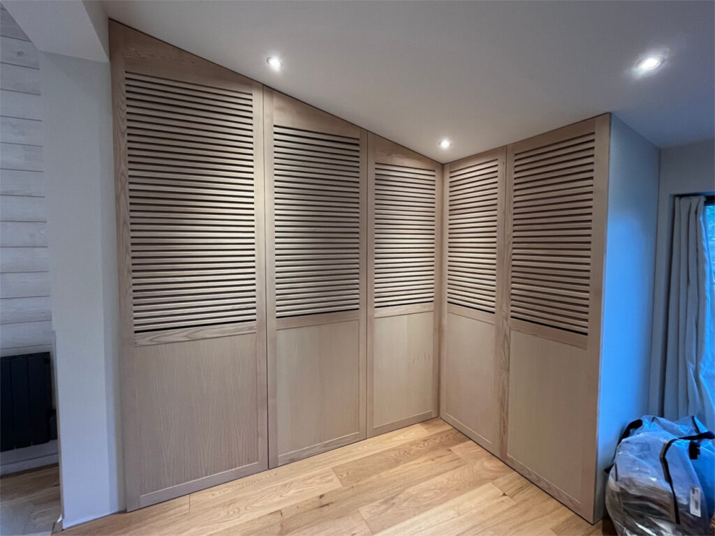 Dressing en frêne massif et mélaminé - Perle d'Ébène